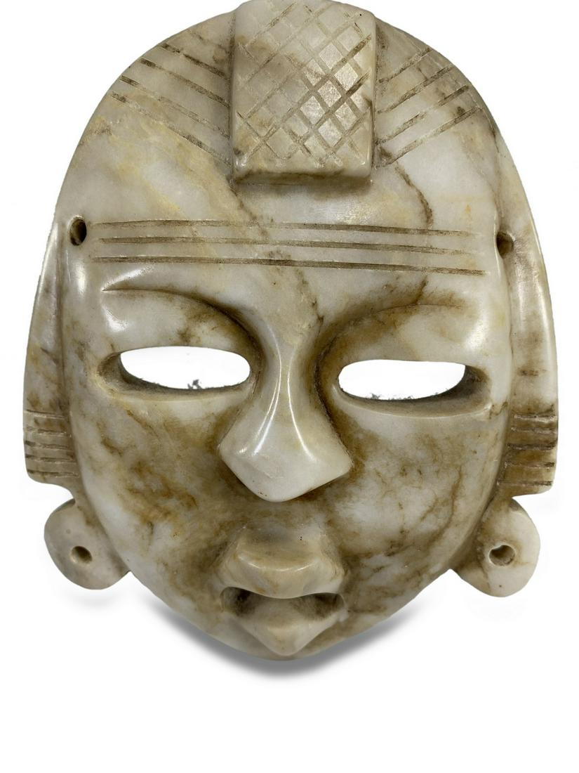 Antique Asian alabaster mask - Nov 17, 2022 | Antiques Online Auctions ...