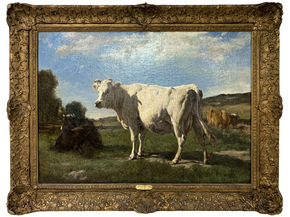 Emile VAN MARCKE DE LUMMEN (1827-1890) French oil on canvas (#0381) on Jan 12, 2023 | Antiques ...
