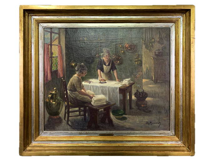 Maurice Louis Monnot (1869 1937) French Oil On Canvas