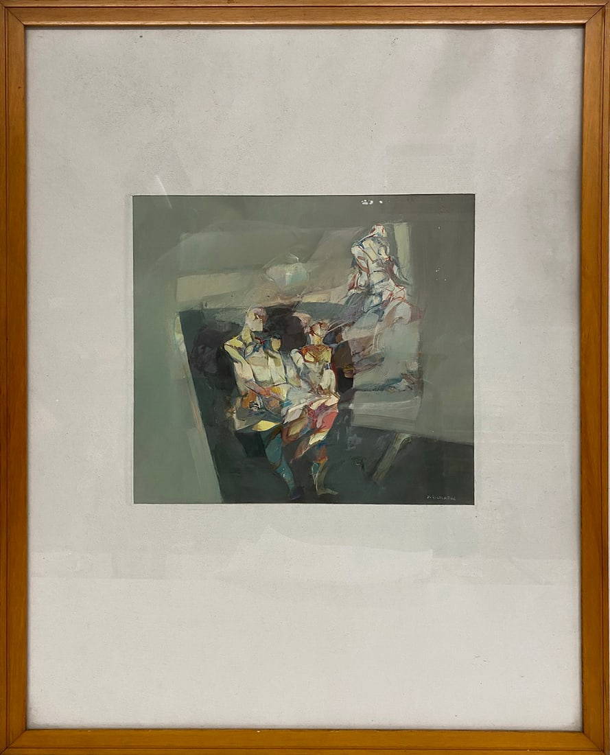 Vanni Saltarelli (1945) Italian Mixed Media Painting Auction