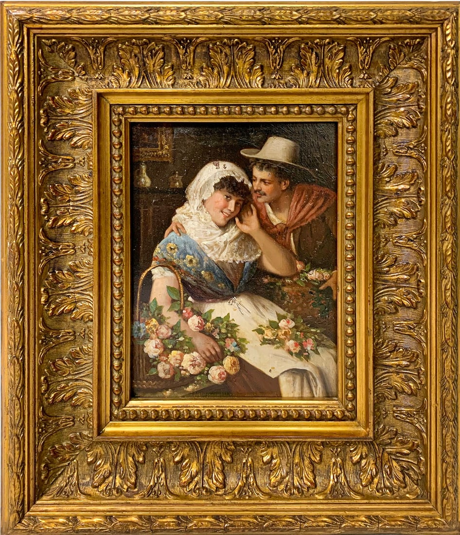 Eugen Alfons Von Blaas (1843-1931) (attributed)oil On Wood Auction