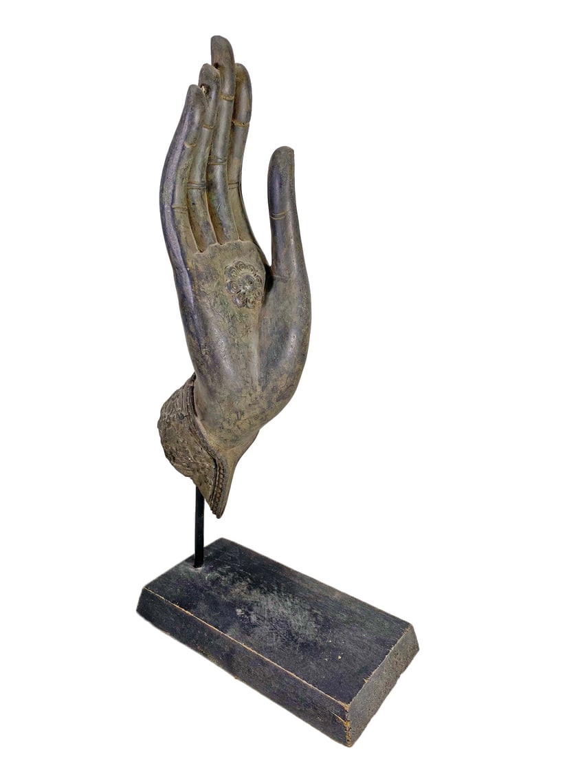 Asian Bronze Hand Sculpture Auction