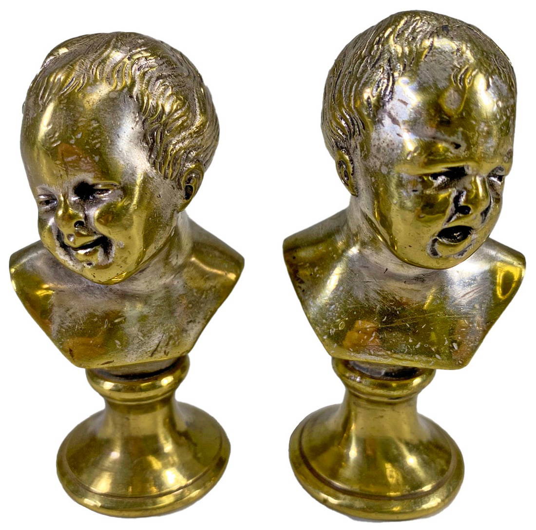 Louis Kley (1833-1911) French Pair Of Bronze Busts Auction