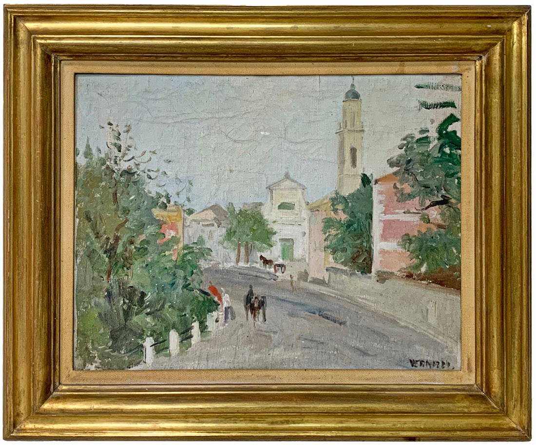 Renato Vernizzi (1904-1972) Italian Oil On Canvas Auction