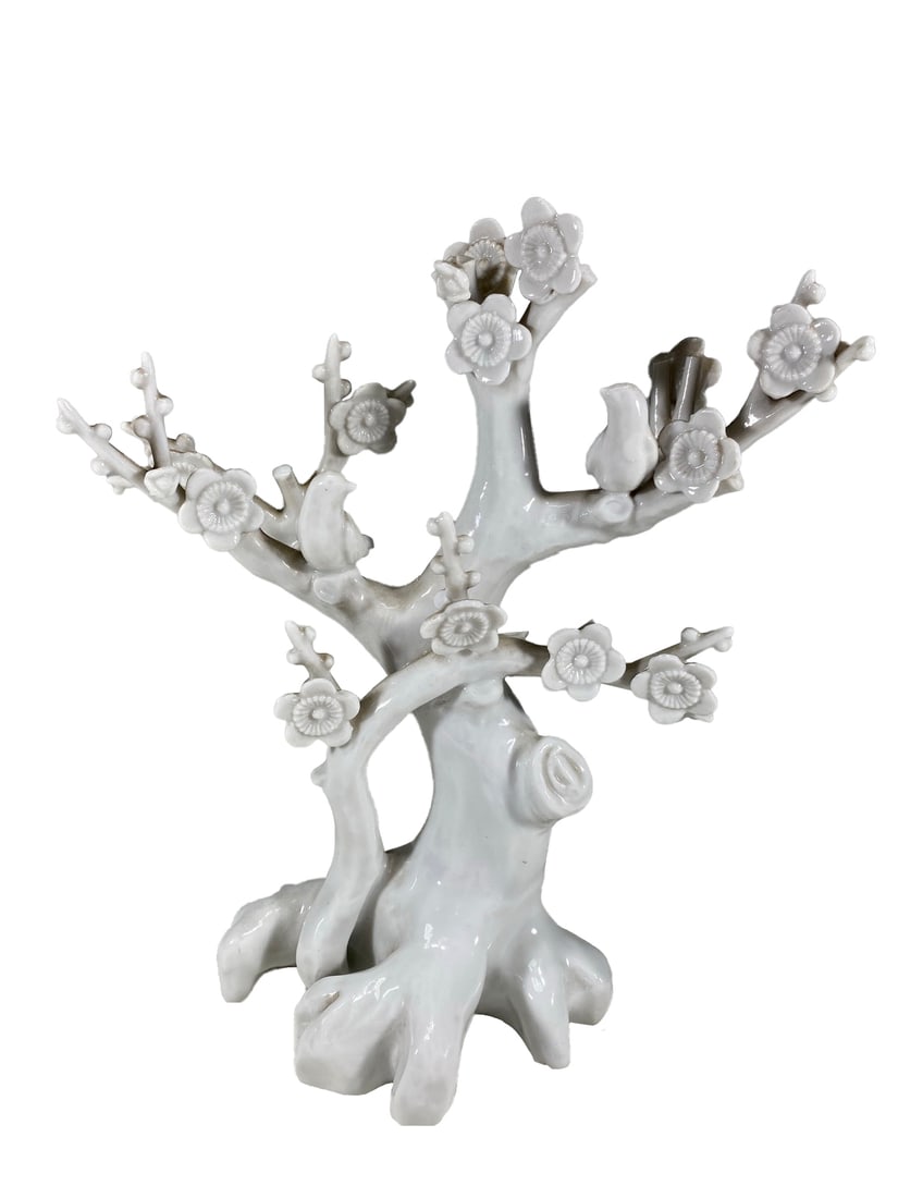 Vintage Chinese White Porcelain Tree Auction