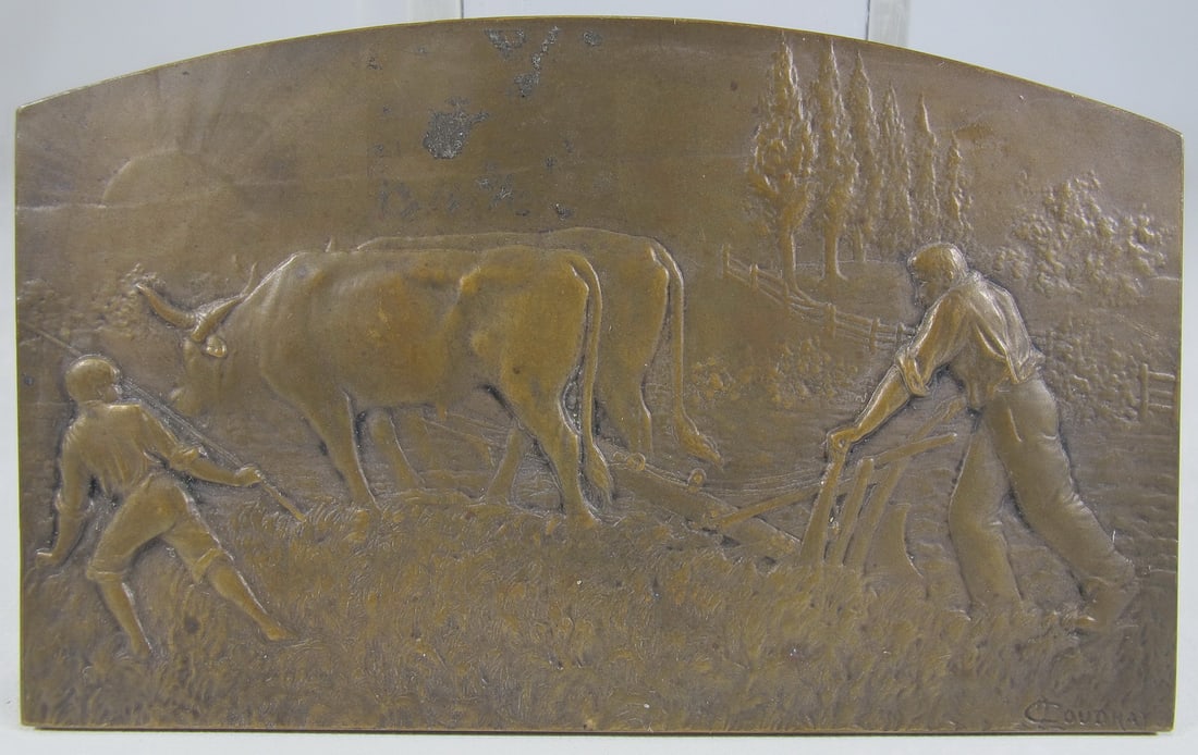Marie Alexandre L. Coudray (1864-1932) Bronze Plaque Auction