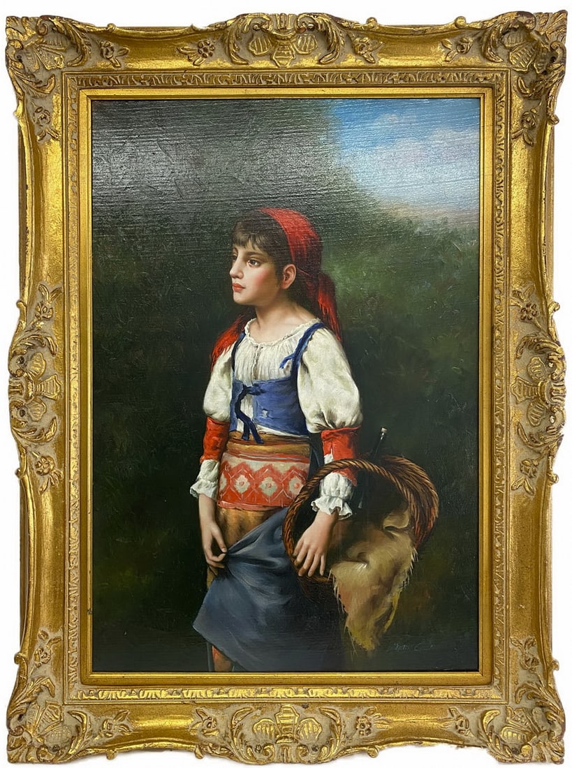 Attributed To Henry Callan Oil On Canvas Painting Auction