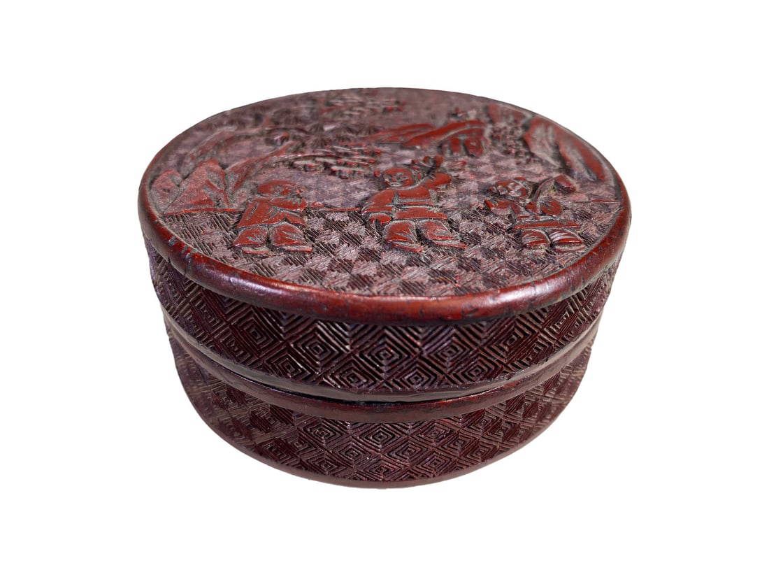 Vintage Chinese Papier Mache Box Auction