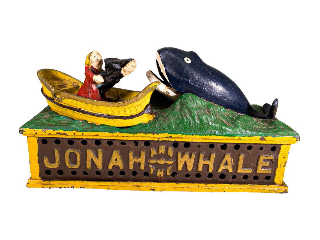 Jonah & The Whale Iron Mechanical Bank Auction