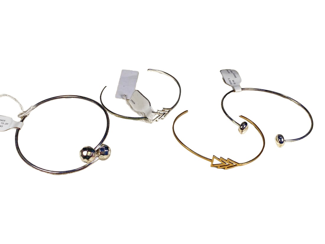 4 Murat, Paris Sterling 925 Bangle Bracelet Auction