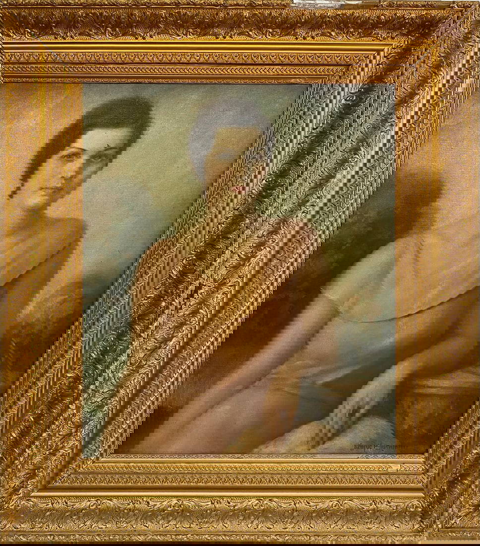 Signed George Hausmann Oil On Canvas Painting Auction