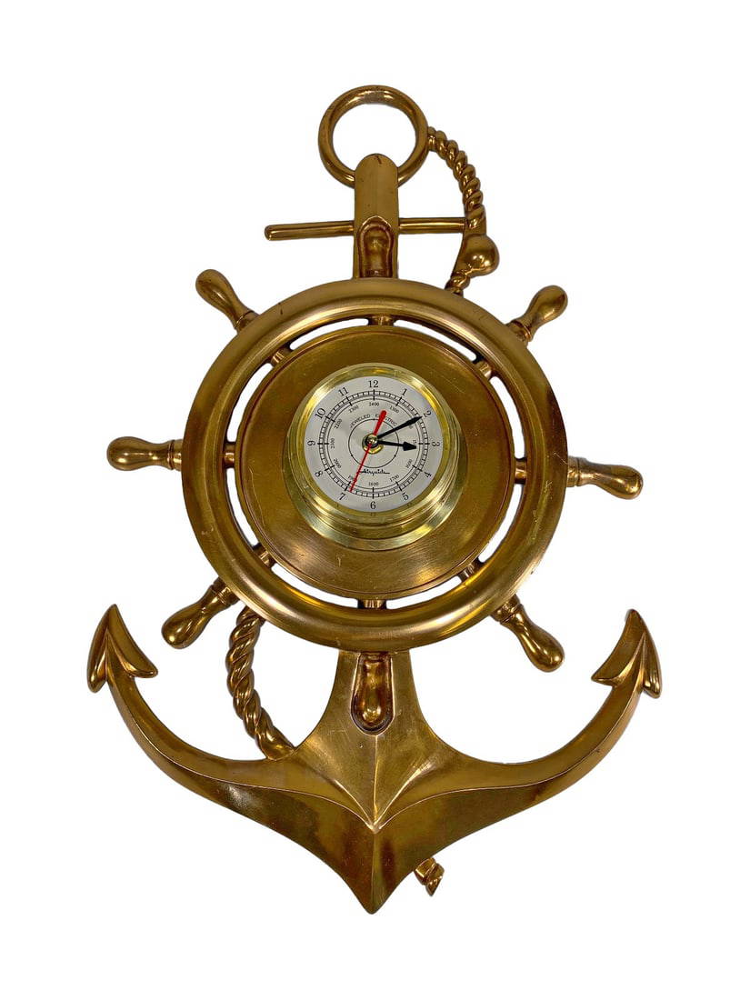 Vintage Airguide Navy Anchor Barometer Auction