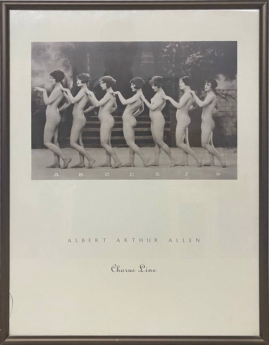 Buy Albert Arthur Allen Chorus Line Nude Photo Print | Antiques Online ...