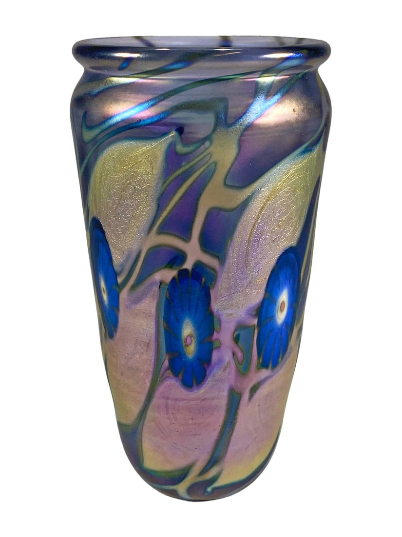 David Lotton Art Glass Small Vase - Jul 03, 2025 | Antiques Online ...