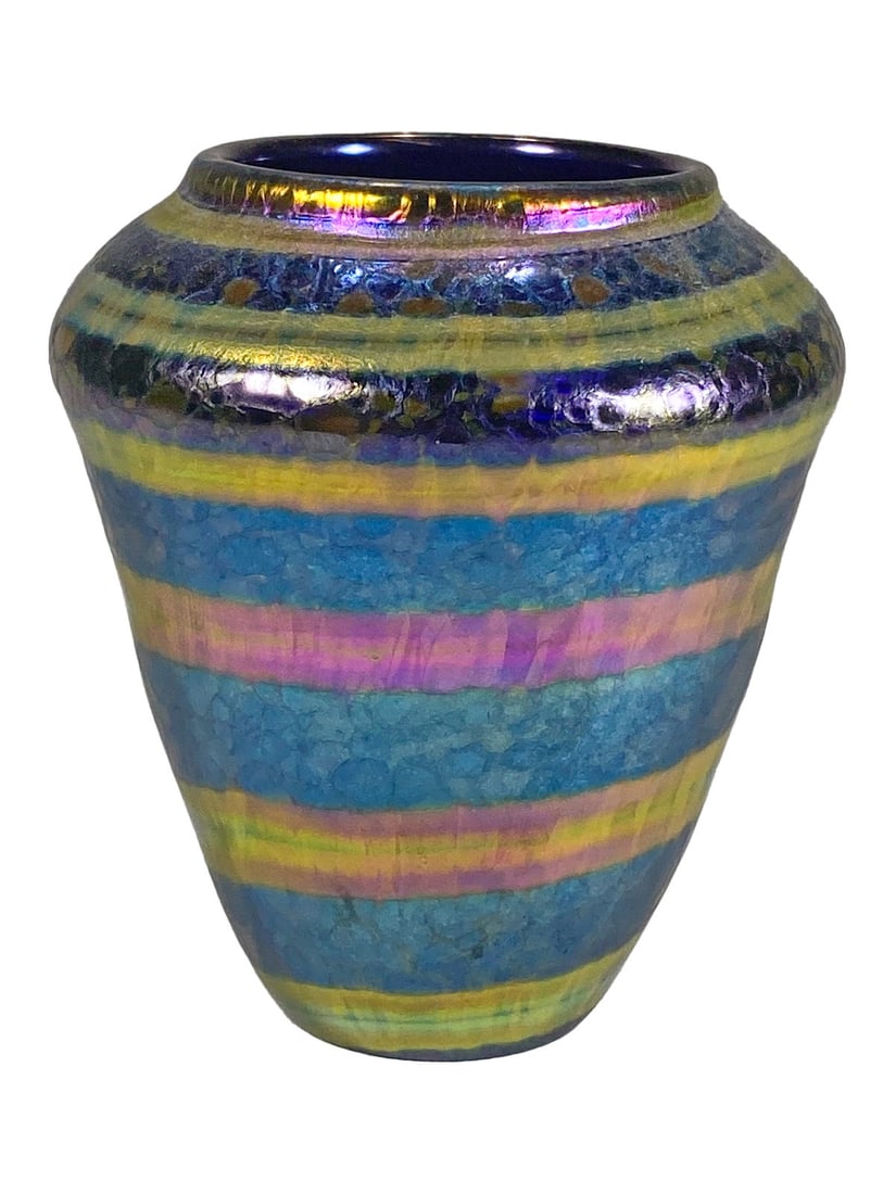 David Lotton Art Glass Small Vase Auction