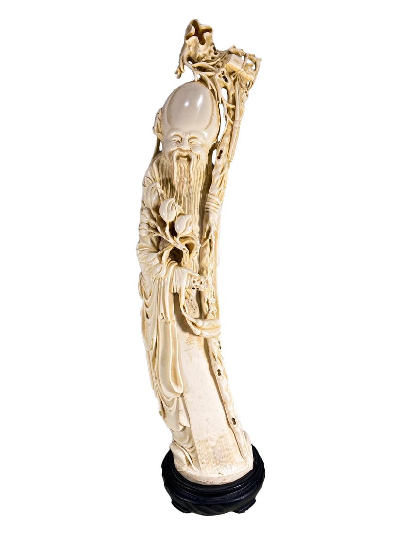 Buy Chinese Shou Composition Statue | Antiques Online Auctions In Fl