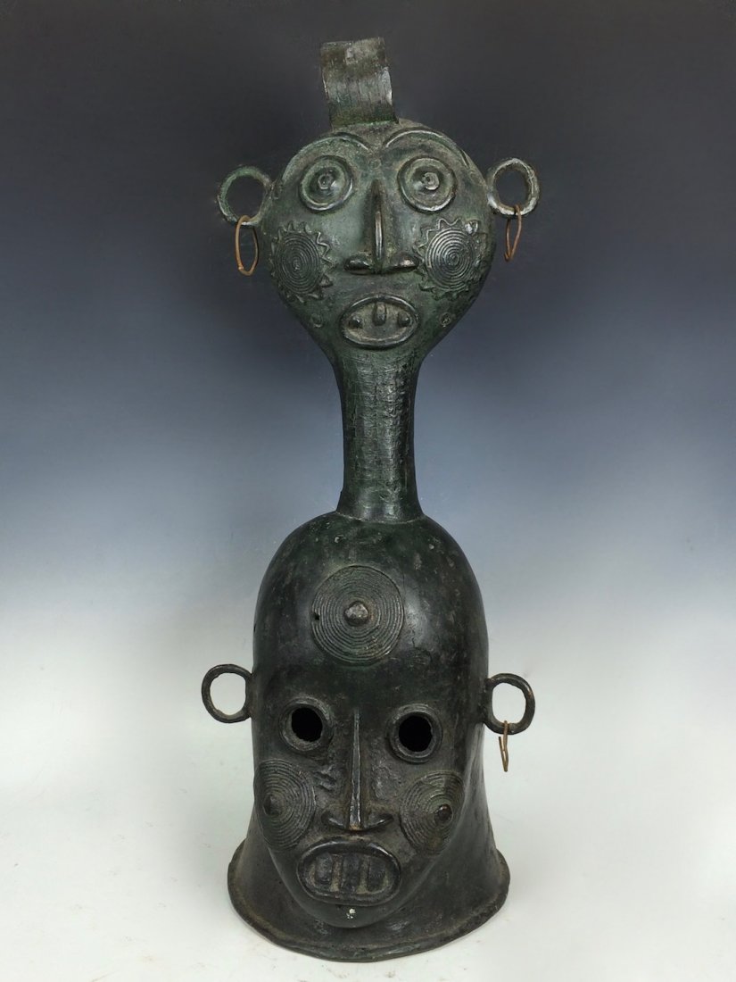 Large Benin Bronze Bell