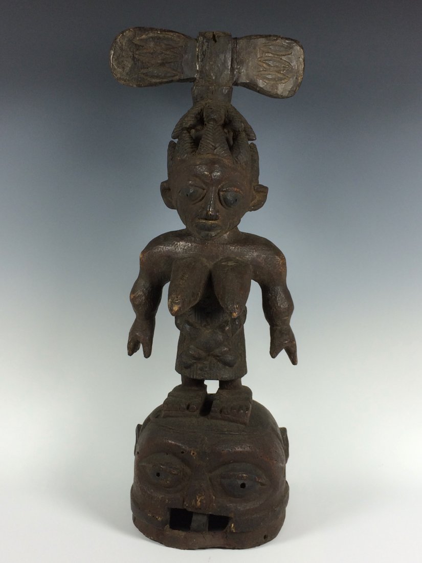 African Yoruba Shango Helmet Mask/Statue - Apr 15, 2020 | Ruby's ...