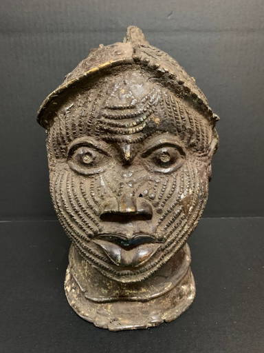 Bronze Benin Oba Head