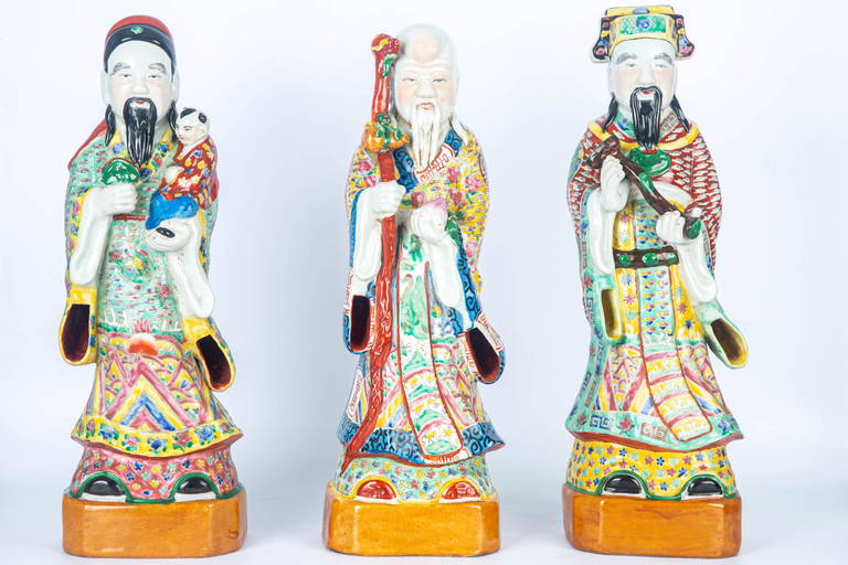 Fu Lu Shou' Statue, 20th Century