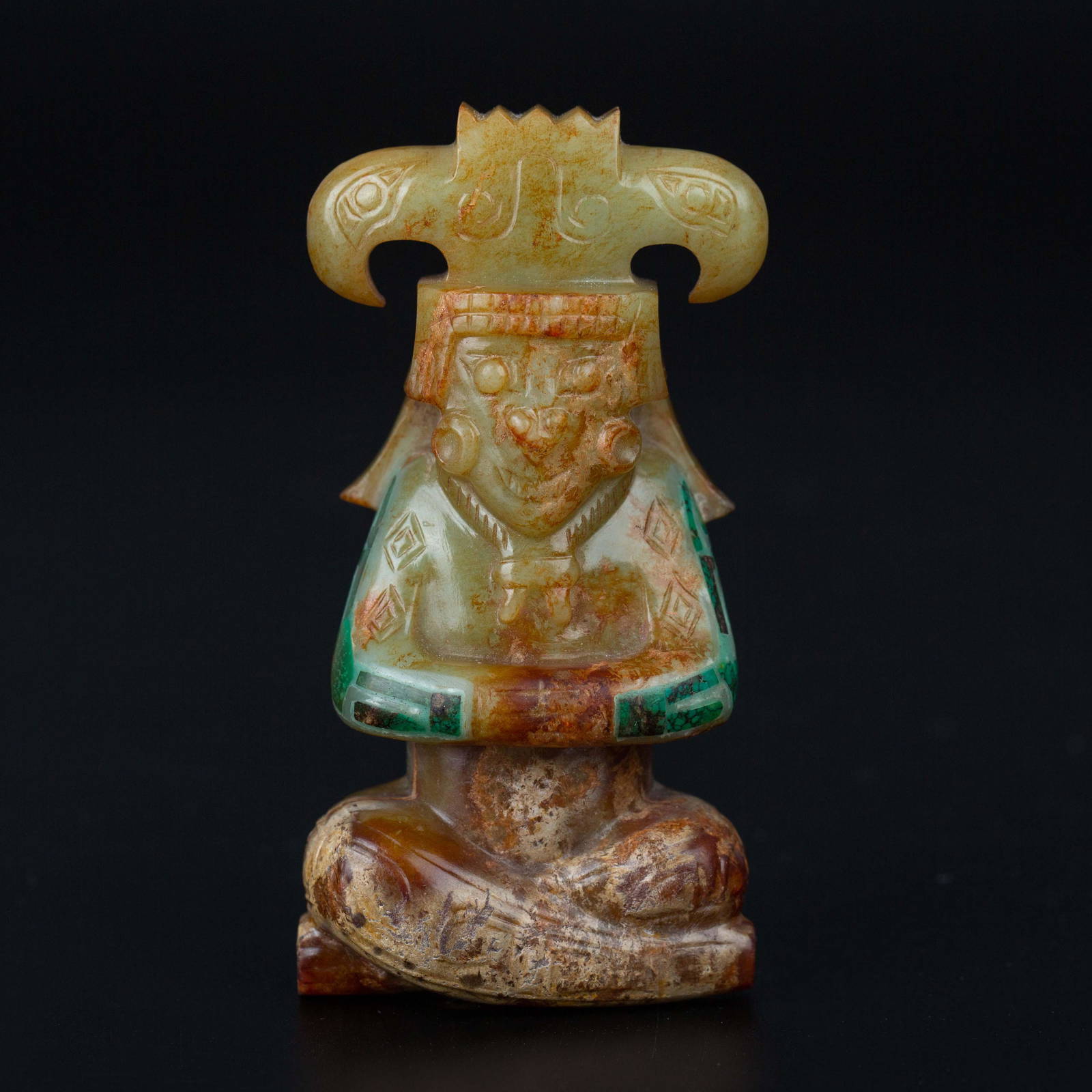 Ancient Jade Embedded With Turquoise Auction