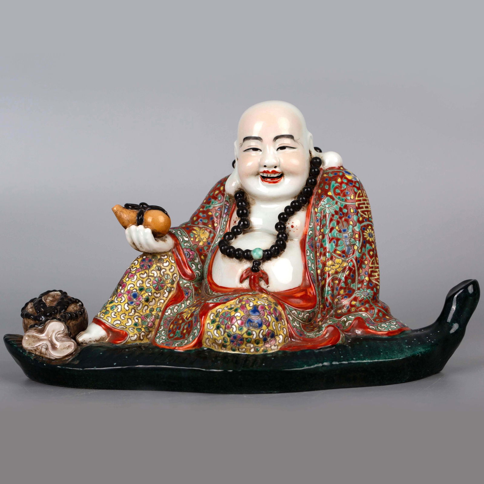 Maitreya Buddha Statue With Zeng Longsheng Made Mark, Late Qing Dynasty ...
