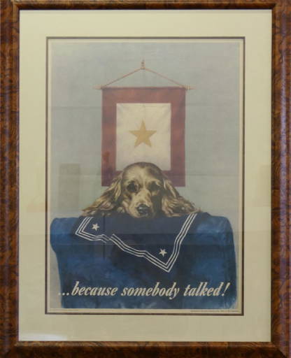 W. Heyman Wwii "because Somebody Talked!" Poster