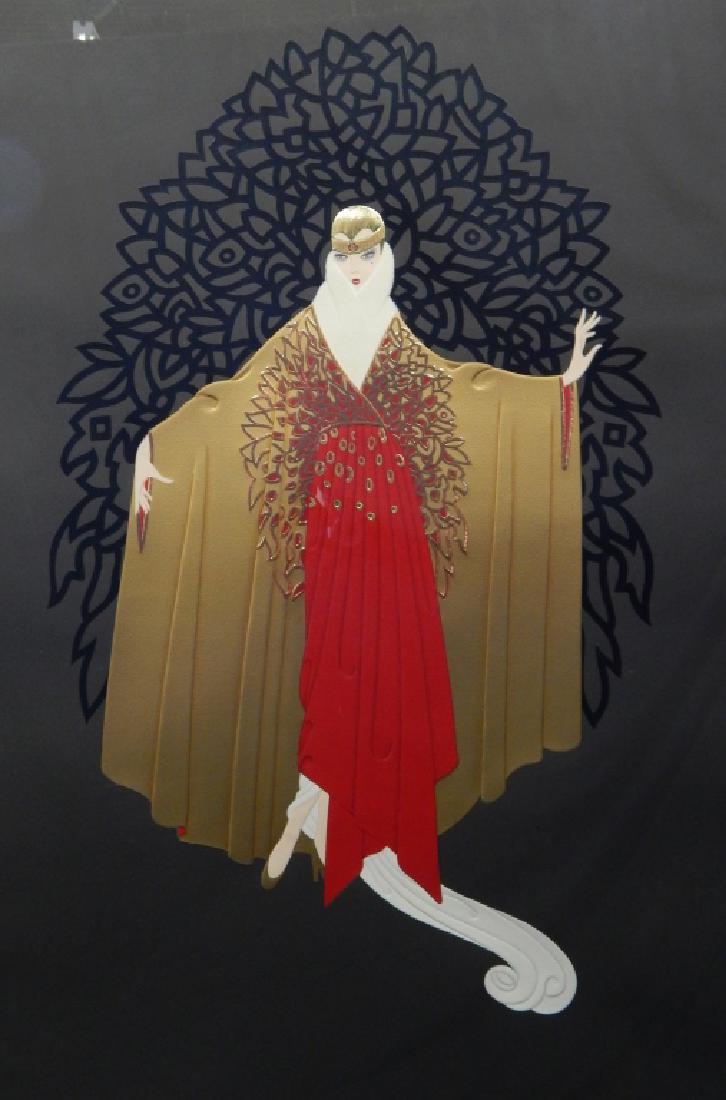 ERTE "PLACE DE L'OPERA" EMBOSSED SERIGRAPH