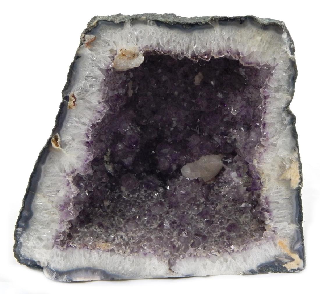 LARGE AMETHYST GEODE DISPLAY BOULDER