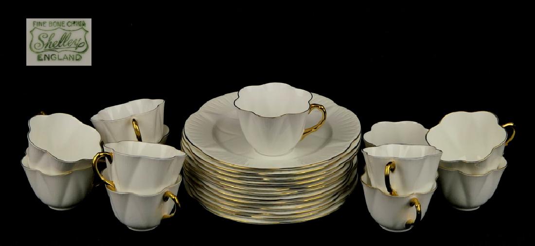 12prs SHELLEY "REGENCY" TEA & TOAST SNACK SETS
