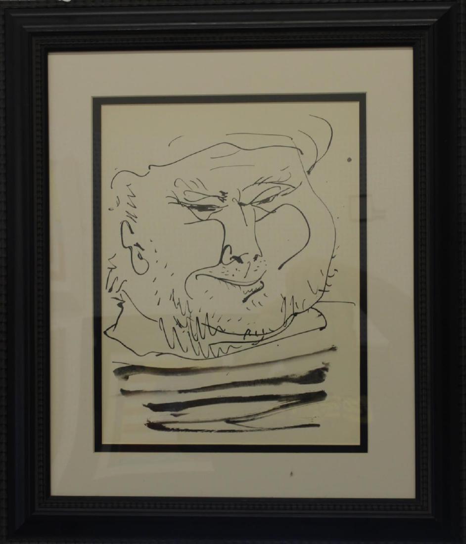 1957 PABLO PICASSO ORIGINAL BLACK VISAGE LITHO