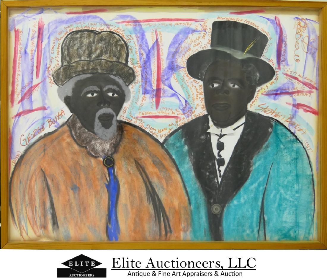 MORGAN MONCEAUX GEORGE & STEPHEN BONGA MIXED MEDIA