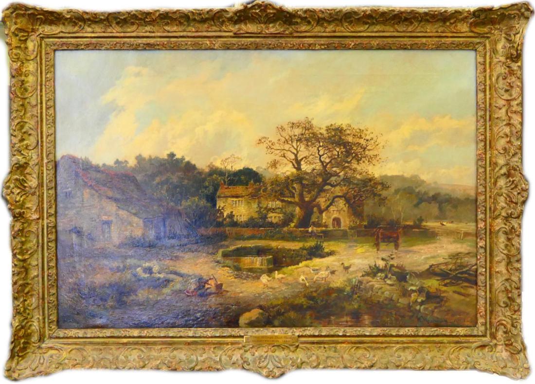 WILLIAM MATTISON (UK 1854-1926) LANDSCAPE OIL WORK