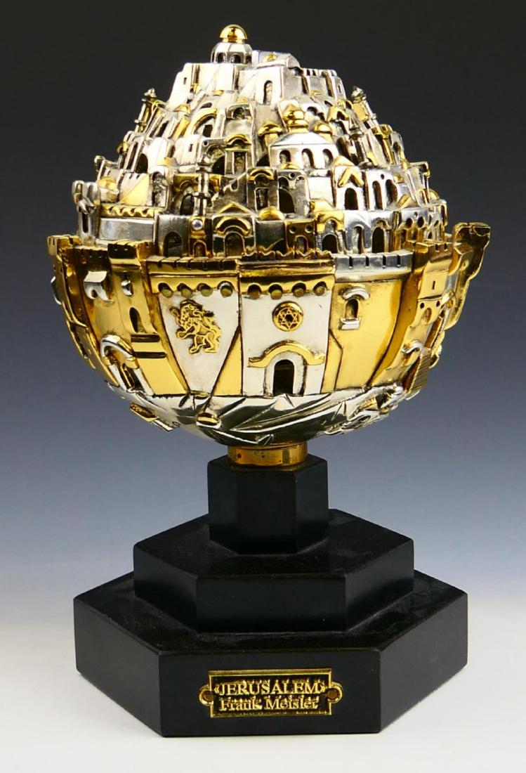 Frank Meisler "jerusalem Super Sphere" Sculpture