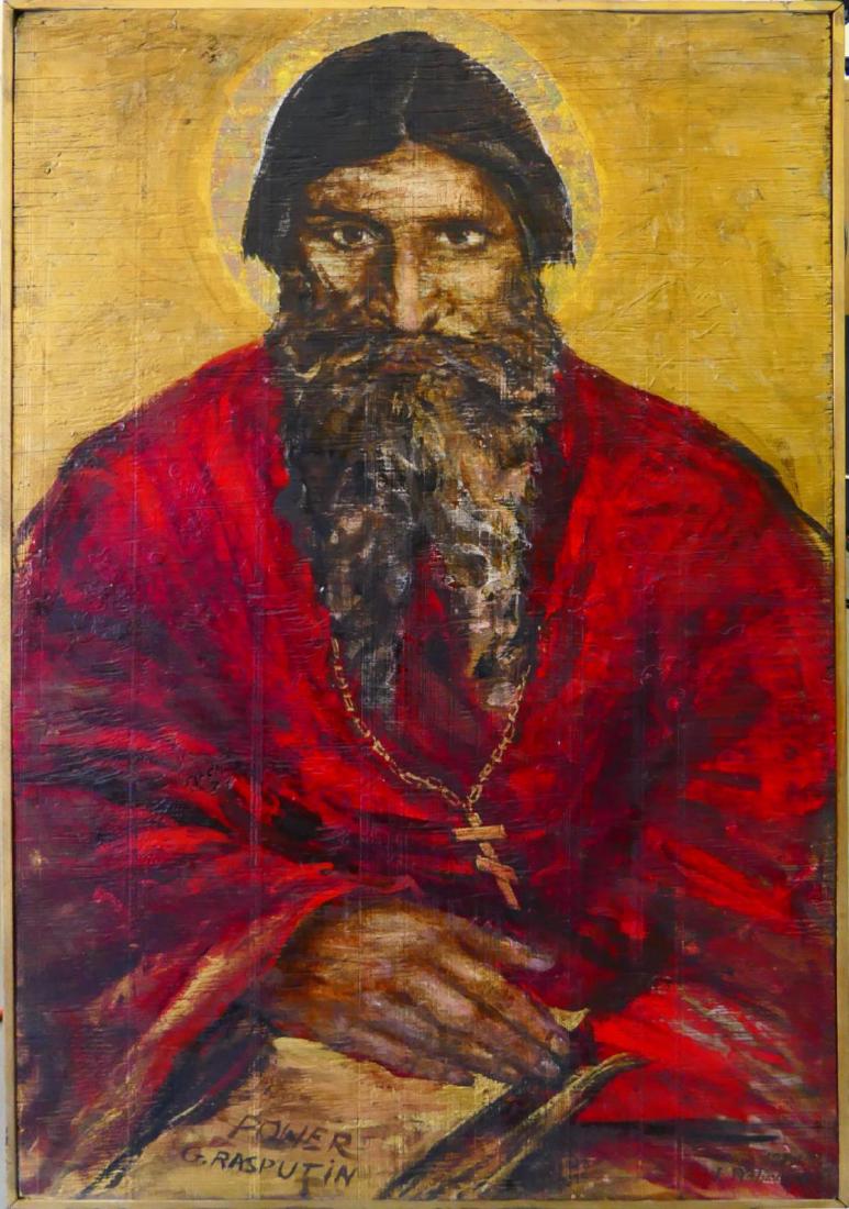 SIGNED PORTRAIT OF GRIGORI RASPUTIN OIL ON BOARD - Mar 05, 2019 | ELITE ...