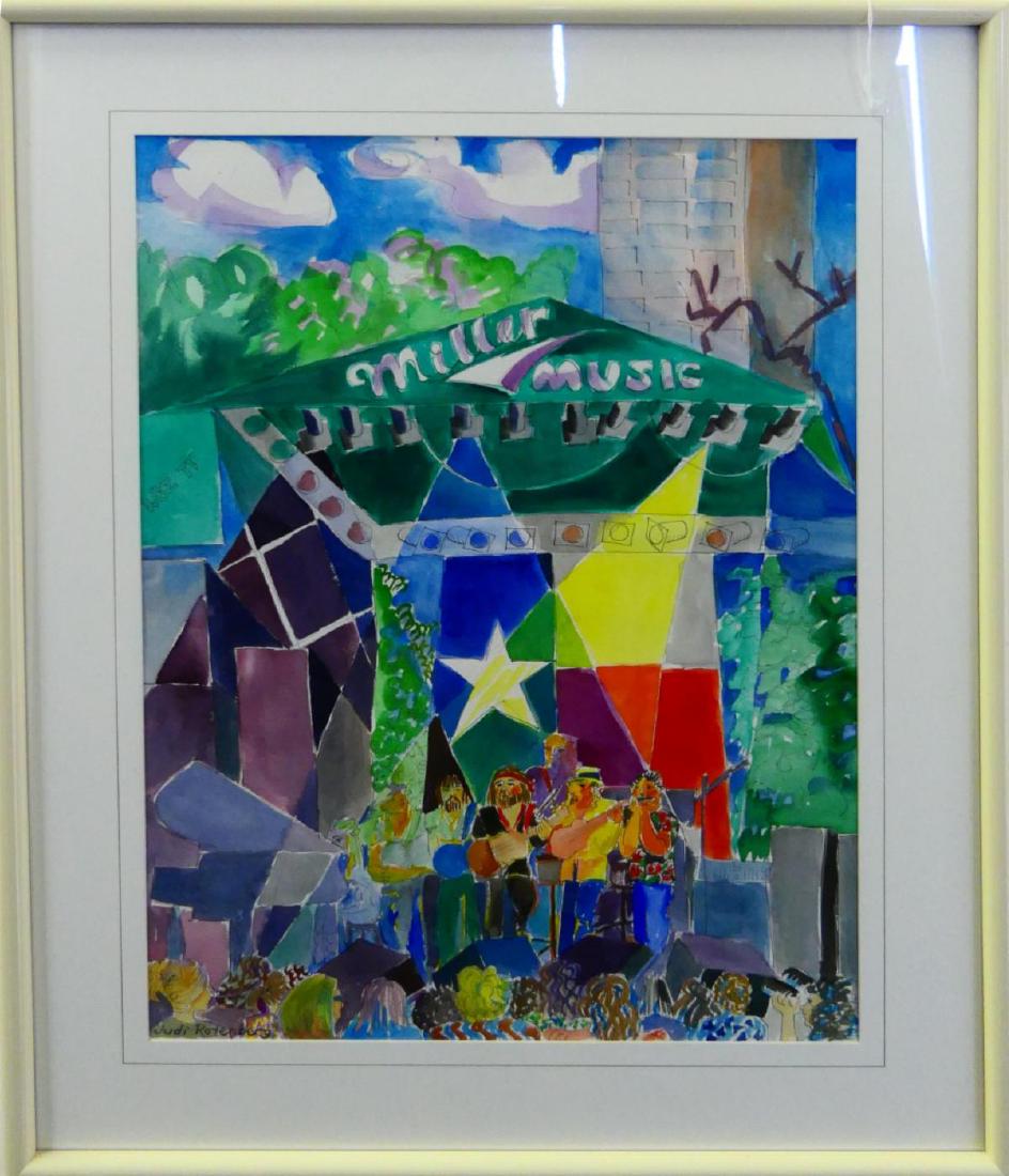 Judi Rotenberg (usa 20th C) Concert Watercolor