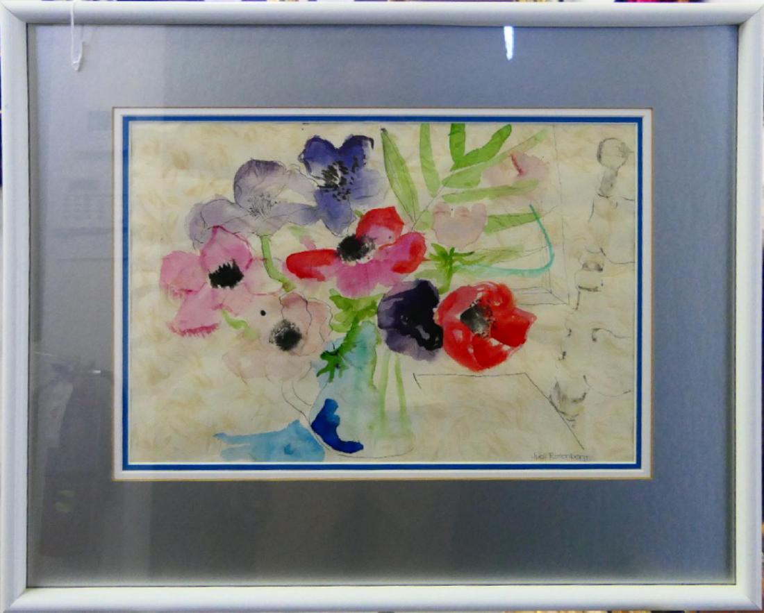 JUDI ROTENBERG (USA 20th C) STILL LIFE WATERCOLOR
