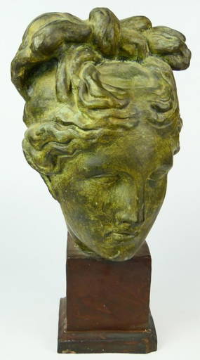 Amphora Spain Pottery Classical Bust Of Hygeia