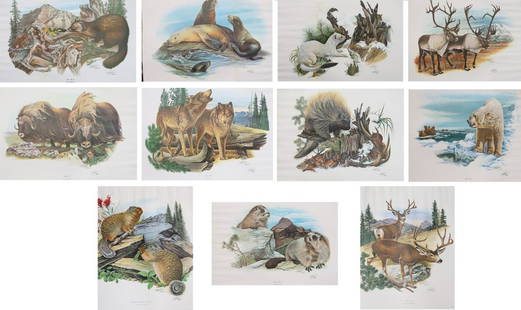 Richard Timm Wildlife Prints, Signed