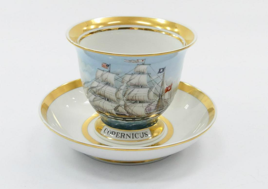 Polychrome and golden porcelain cup with saucer - May 21, 2020 ...