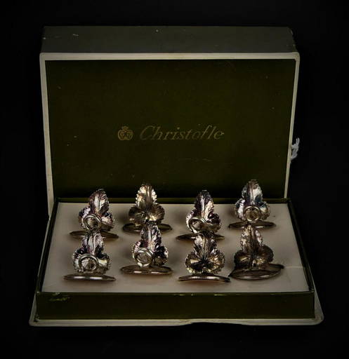 Christofle Silverplate Shell Place Card Holders
