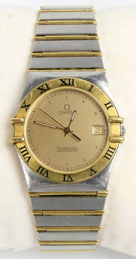 Omega Constellation Stainless W/ 18k Wrist Watch