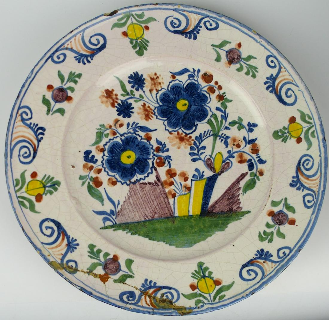 18th/19th C FRENCH FAIANCE POTTERY FLORAL CHARGER - Mar 14, 2023 ...
