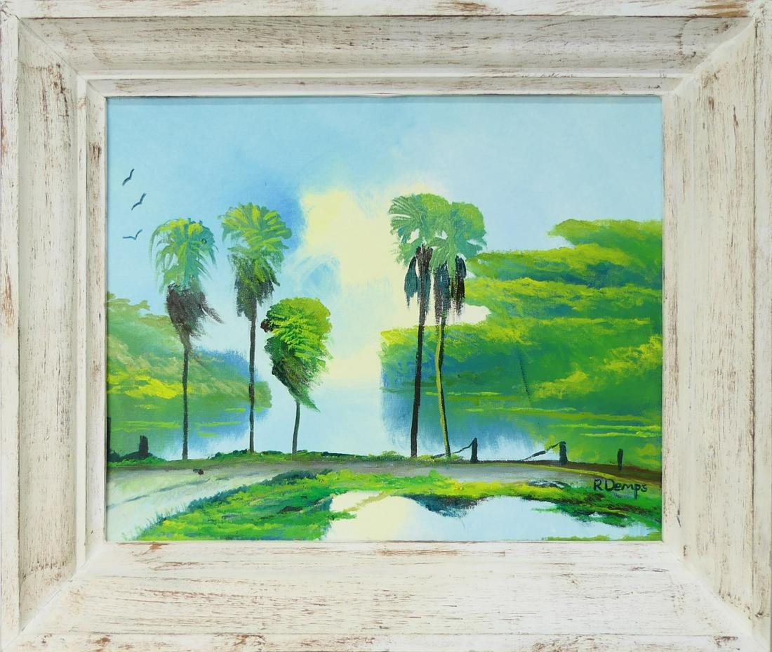 Rodney Demps Florida Highwaymen Landscap Painting