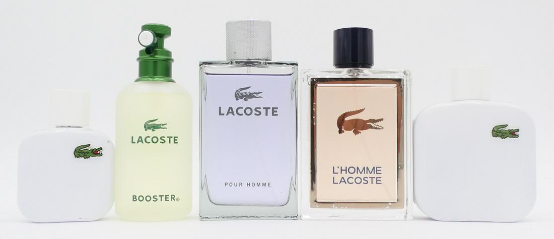 5 Lacoste Assorted Mens Colognes