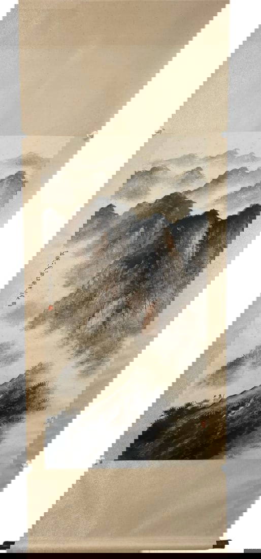 Chinese Landscape Scroll Painting Auction