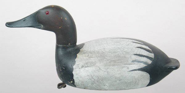 Canvasback Drake Decoy From The St. Clair Flats