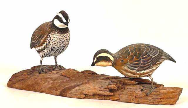 Pair of Miniature Quail by Arthur Clark - Sep 17, 2022 | Decoys ...