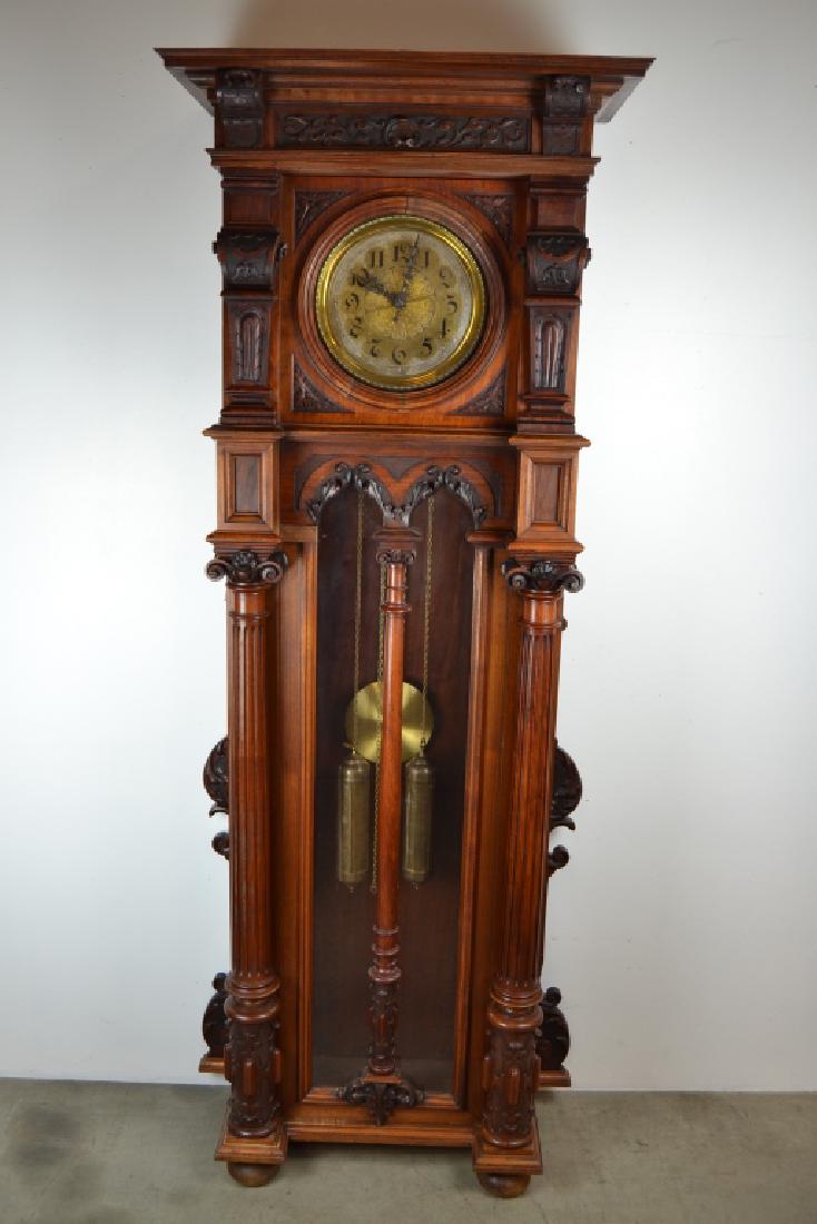 GOTHIC CASE 2 WEIGHT GERMAN GRANDFATHER CLOCK