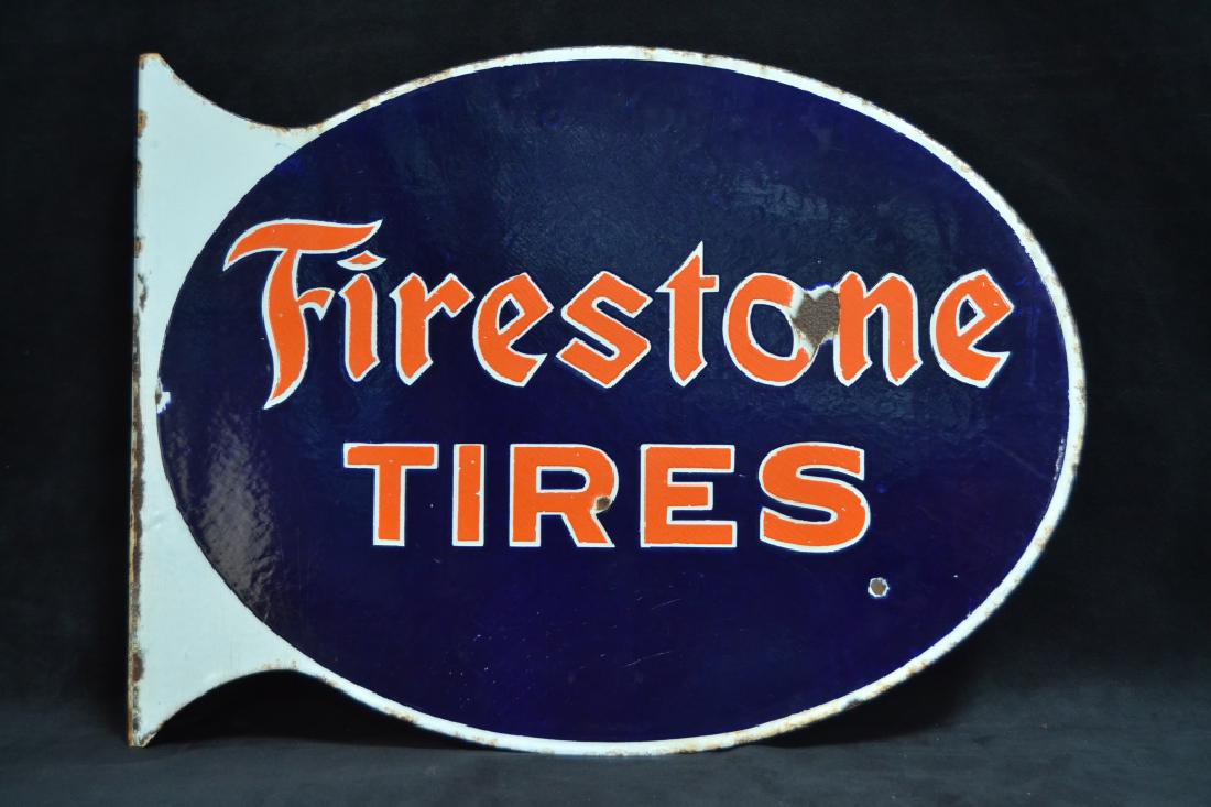 FIRESTONE TIRES PORCELAIN FLANGE SIGN - Jul 28, 2018 | Redlands Antique ...